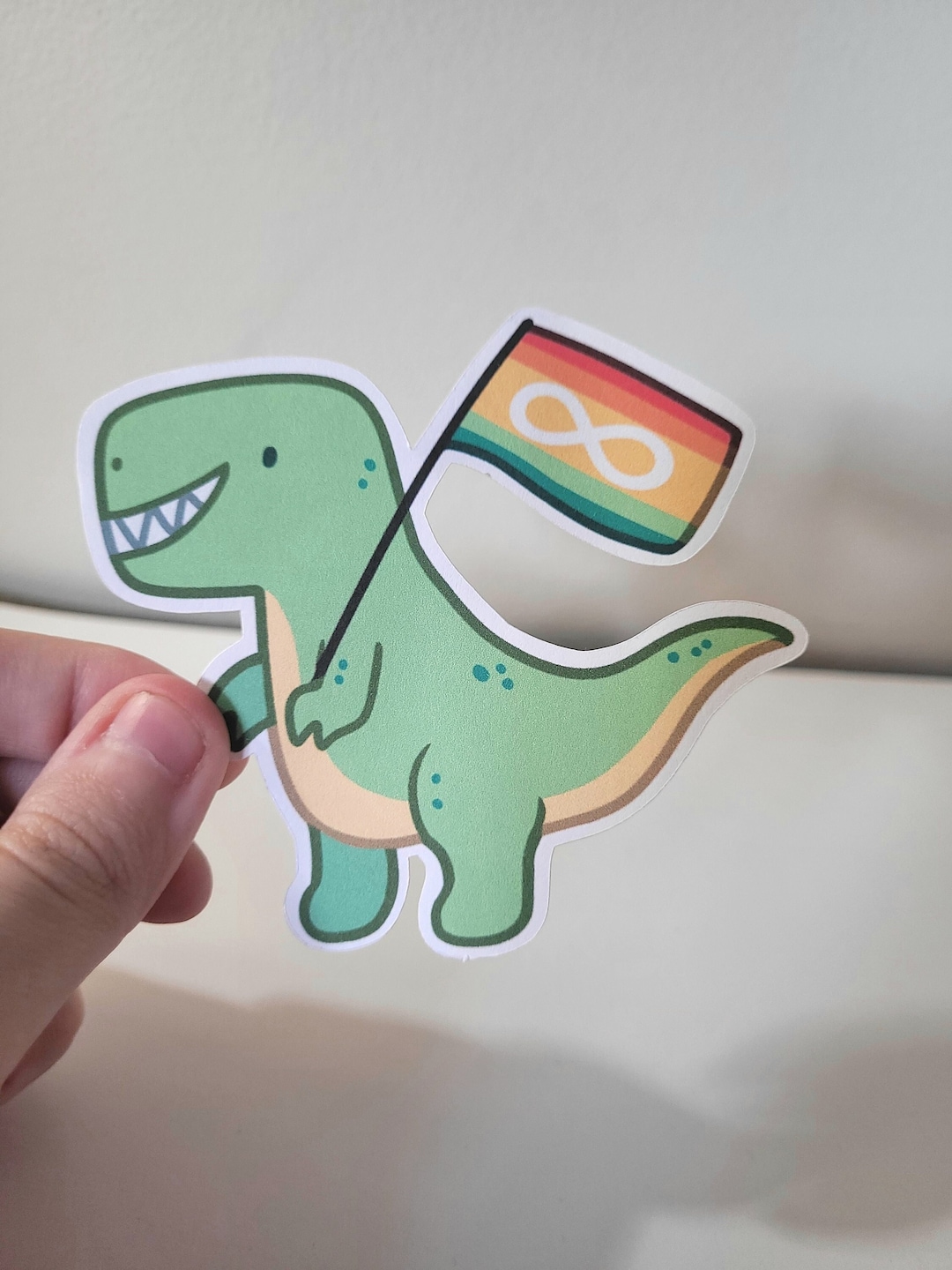 Autism T-rex Sticker - Etsy