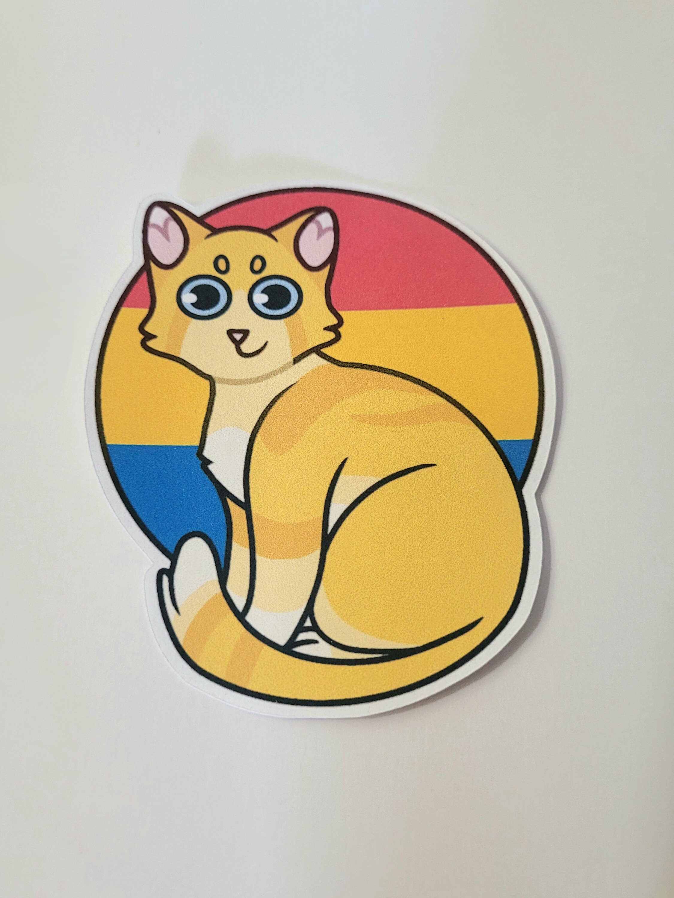Cute Lgbtq Queer Cat Sticker L Pride Cat Sticker L Gay Etsy