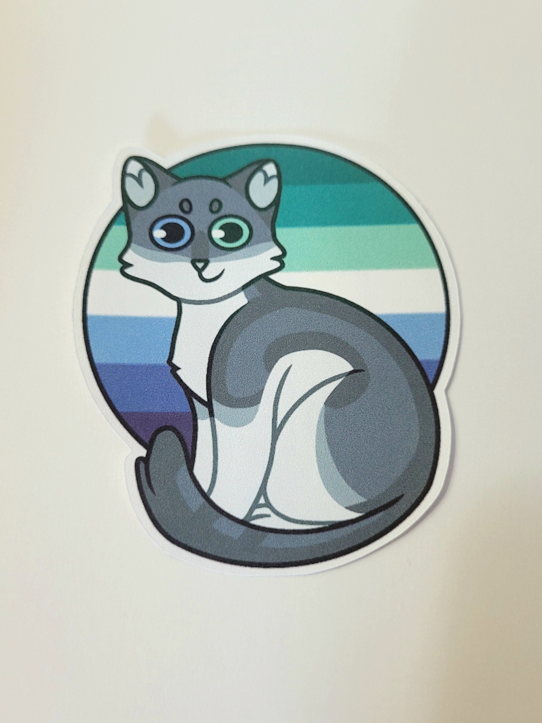 Cute LGBTQ Queer Cat Sticker L Pride Cat Sticker L Gay - Etsy