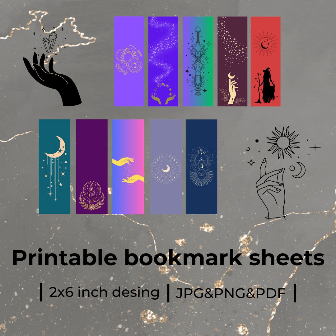 Mystic Printable Bookmarks, Digital Bookmarks, Mystic Bookmarks ...