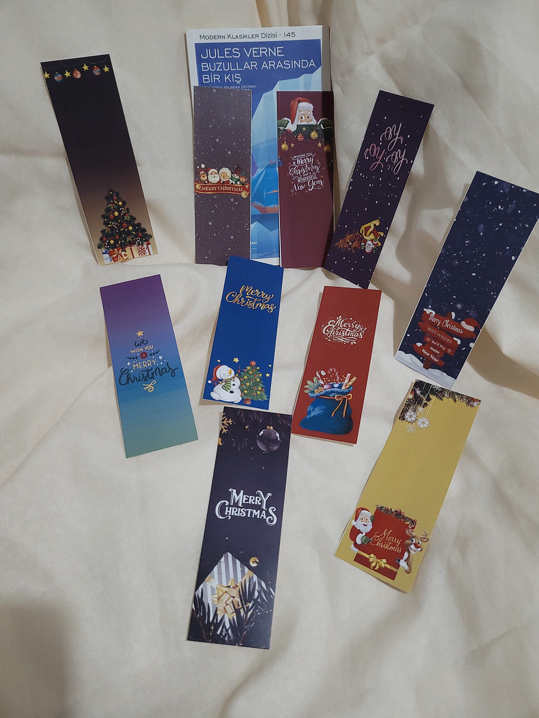 Christmas Printable Bookmarks, Digital Bookmarks, Christmas Bookmarks ...