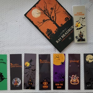 Halloween Printable Bookmarks, Digital Bookmarks, Helloween Bookmarks ...