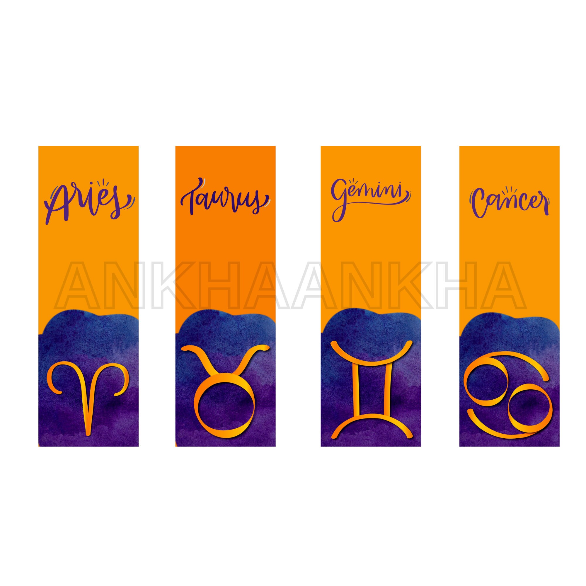 Horoscope Printable Bookmarks Horoscope Digital Bookmarks - Etsy