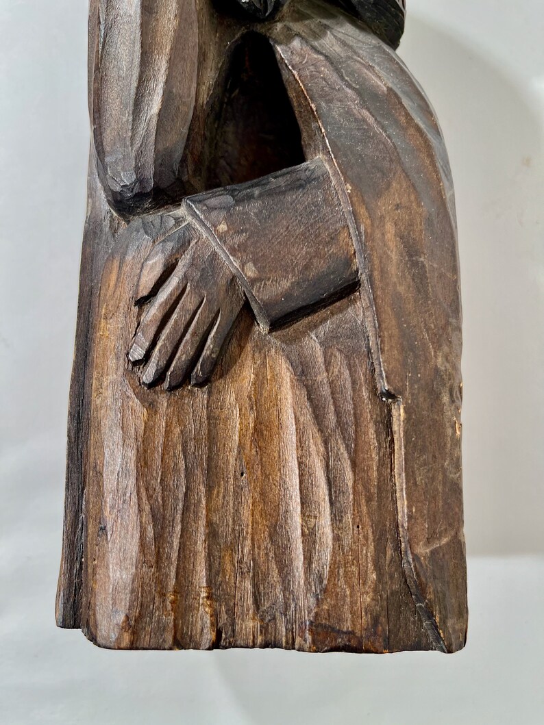 Jesus (pensive Christ) by Polish Wood Carver Edward Szemborki - Etsy