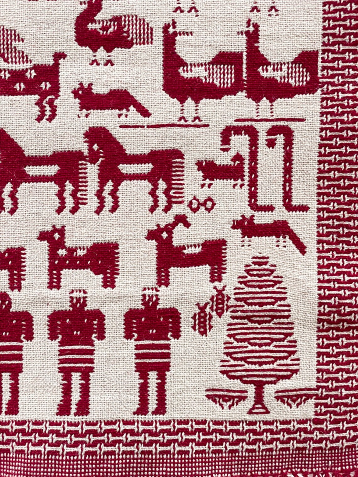 Double Weave Polish Tapestry Noah's Ark Motif - Etsy