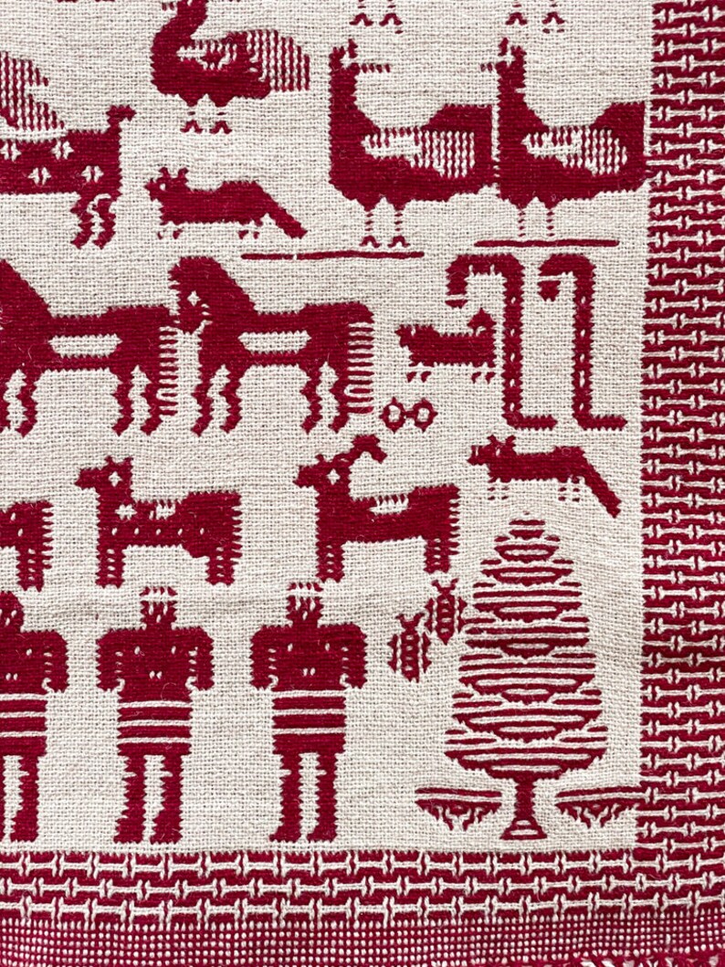 Double Weave Polish Tapestry Noah's Ark Motif - Etsy