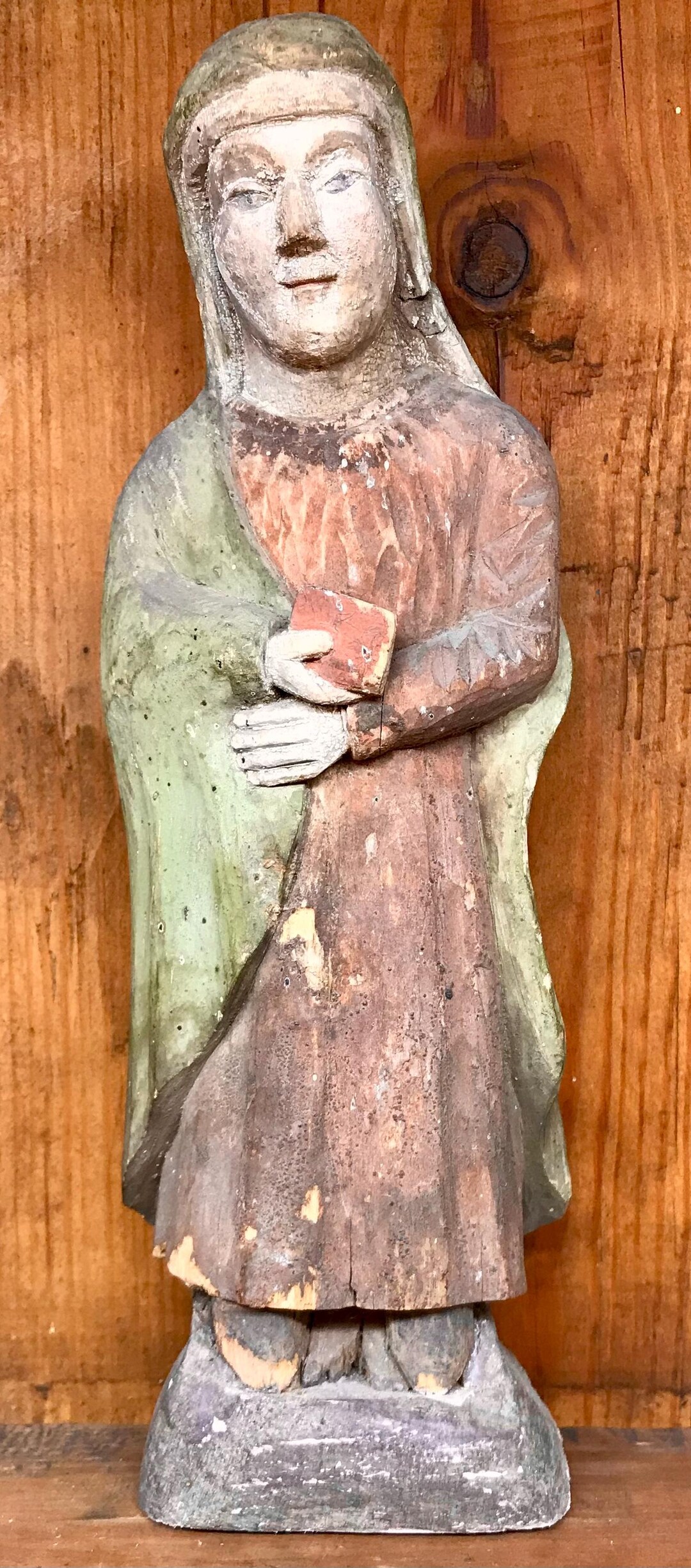 Antique Lithuanian Shrine Statue, Most Likely a Madonna - Etsy