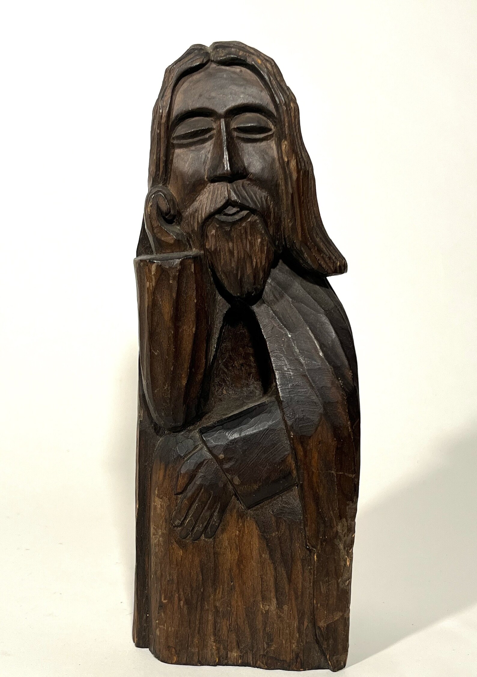 Jesus (pensive Christ) by Polish Wood Carver Edward Szemborki - Etsy