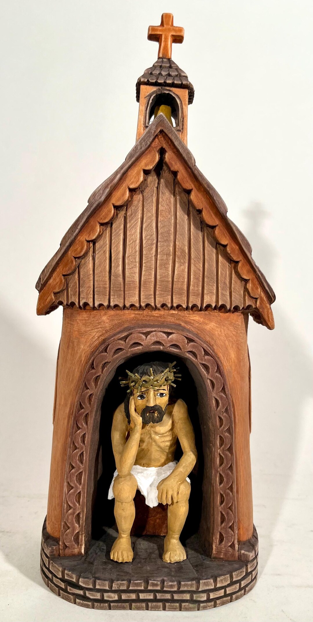 Pensive Christ by Polish Wood Carver Marx - Etsy