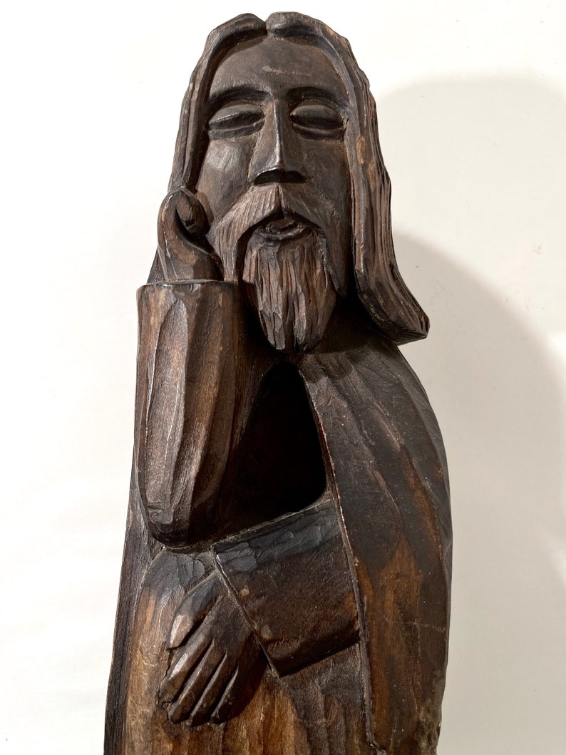 Jesus (pensive Christ) by Polish Wood Carver Edward Szemborki - Etsy