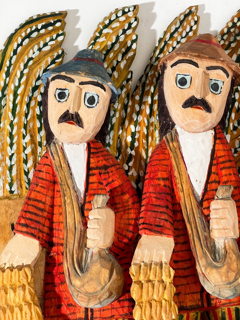 Throwing Seeds for Wheat - Wood Carving by Polish Folk Artist Antoni ...