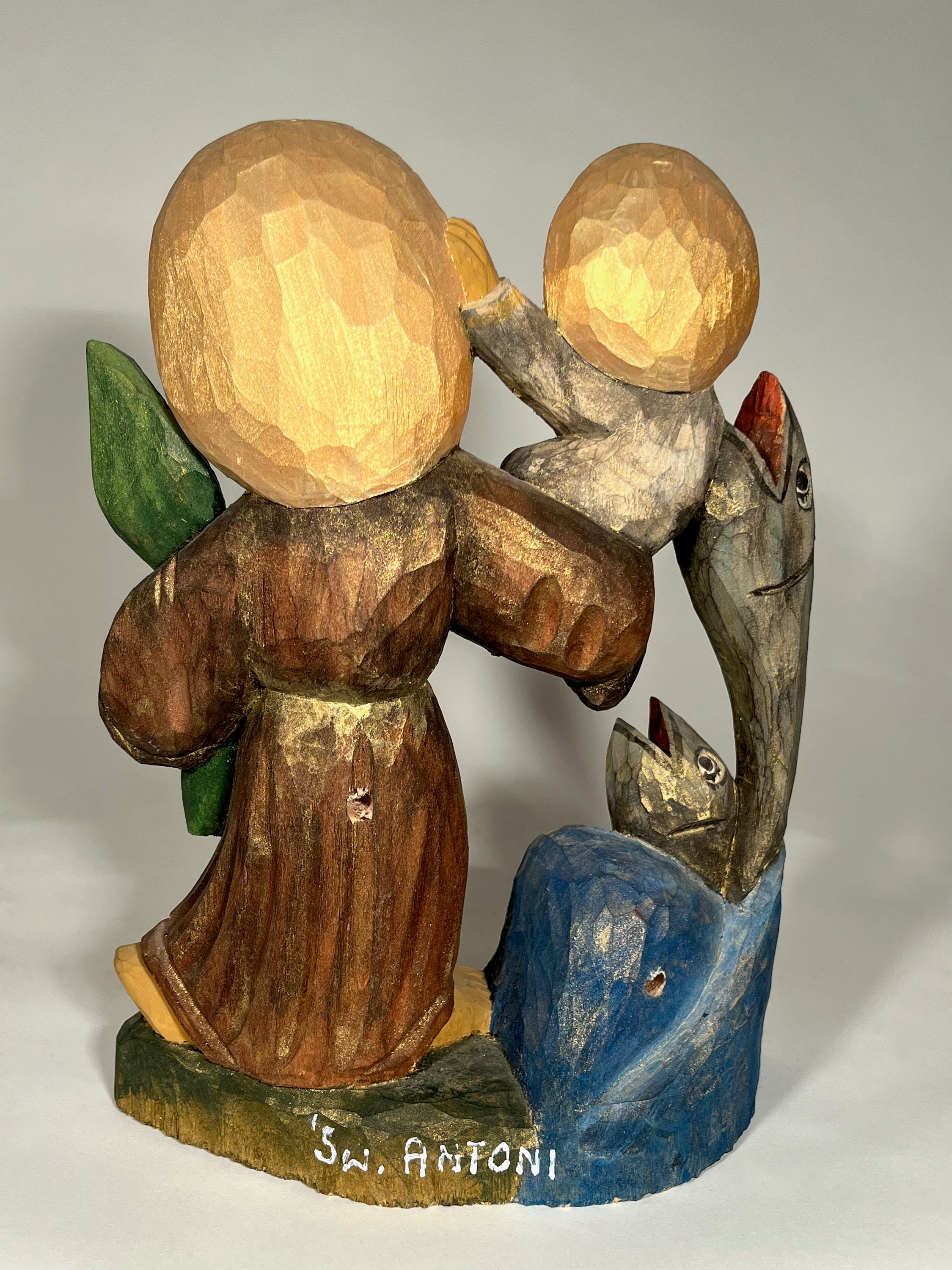 St. Anthony by Polish Wood Carver Andrzej Wojtczak - Etsy