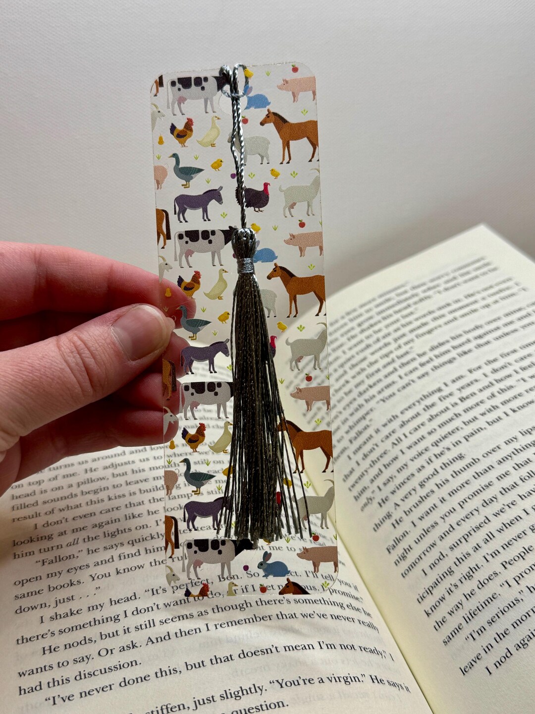 Cute Bookmark With Farm Animals Bookmark Used for Kids Birthday Gift or ...