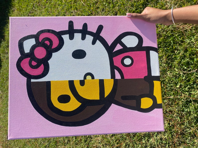 Baby Milo X Hello Kitty Painting - Etsy