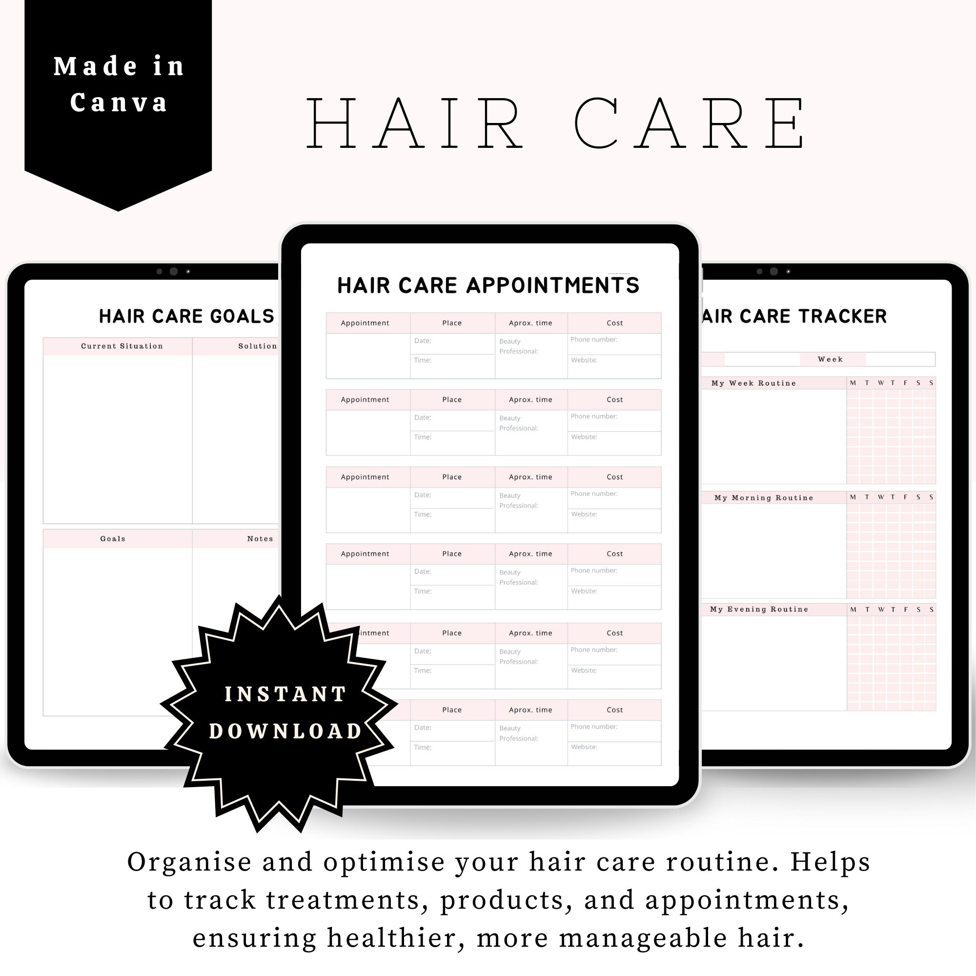 Digital and Printable Self Care Journal, iPad Planner , Goodnotes ...