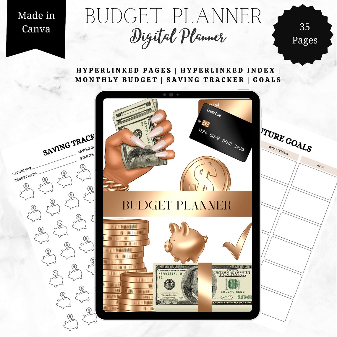 Digital Budget Planner for Goodnotes and Notability , Financial Planner ...
