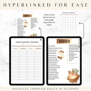 Digital Budget Planner for Goodnotes and Notability , Financial Planner ...
