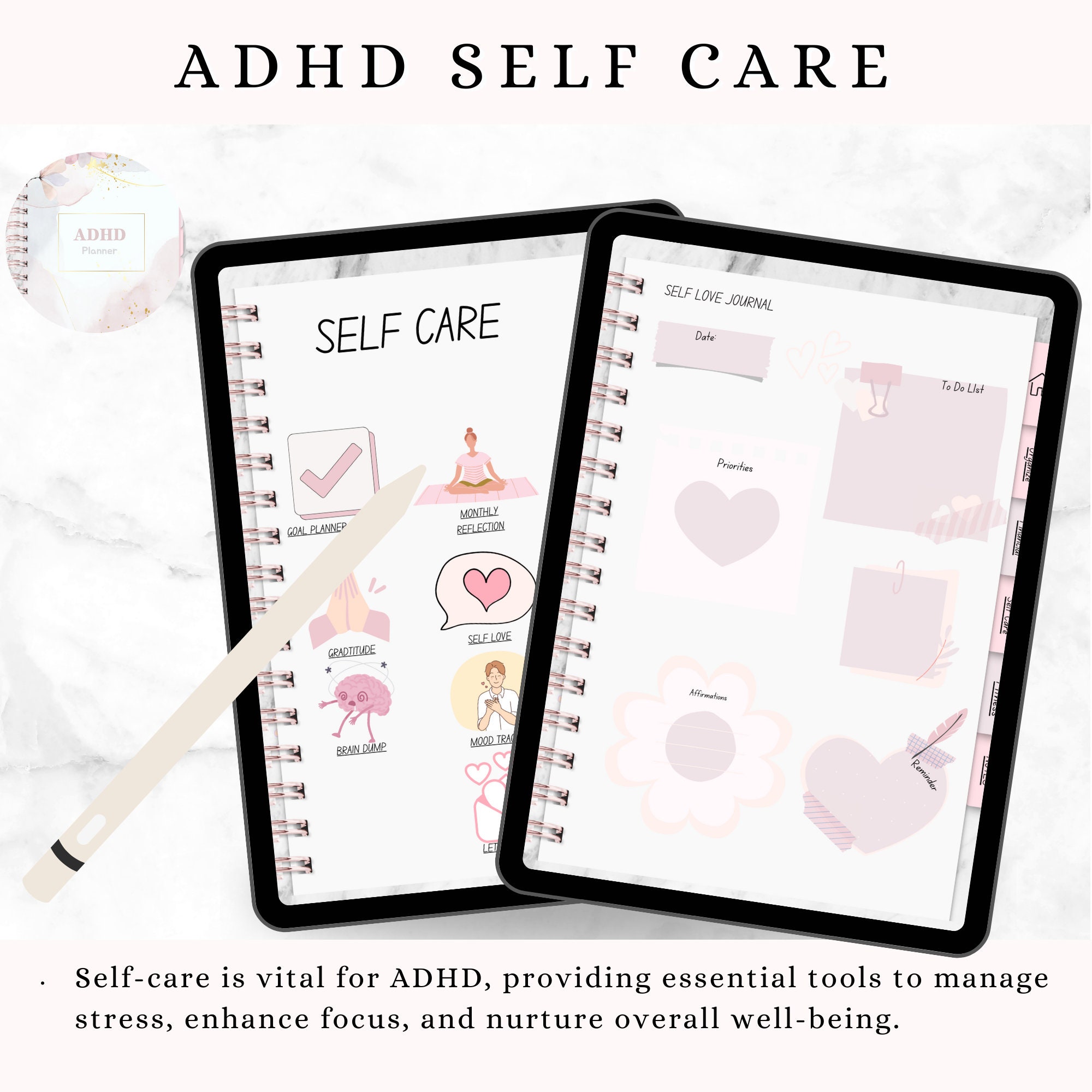 ADHD Planner, ADHD Productivity Planner, Adhd Digital Planner, Adhd ...