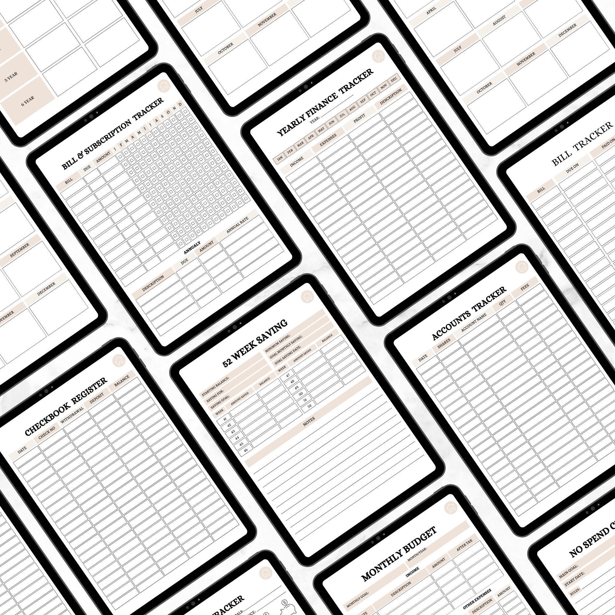 Digital Budget Planner for Goodnotes and Notability , Financial Planner ...