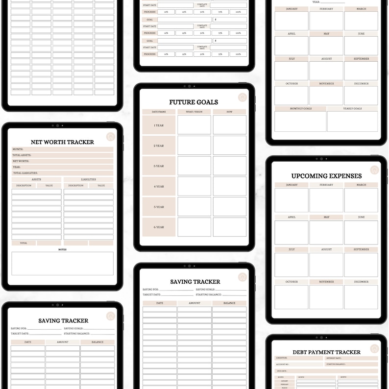 Digital Budget Planner for Goodnotes and Notability , Financial Planner ...