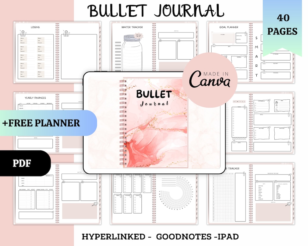 Bullet Journal | 2026 Digital Planner | Digital Bujo | Journal Bujo ...
