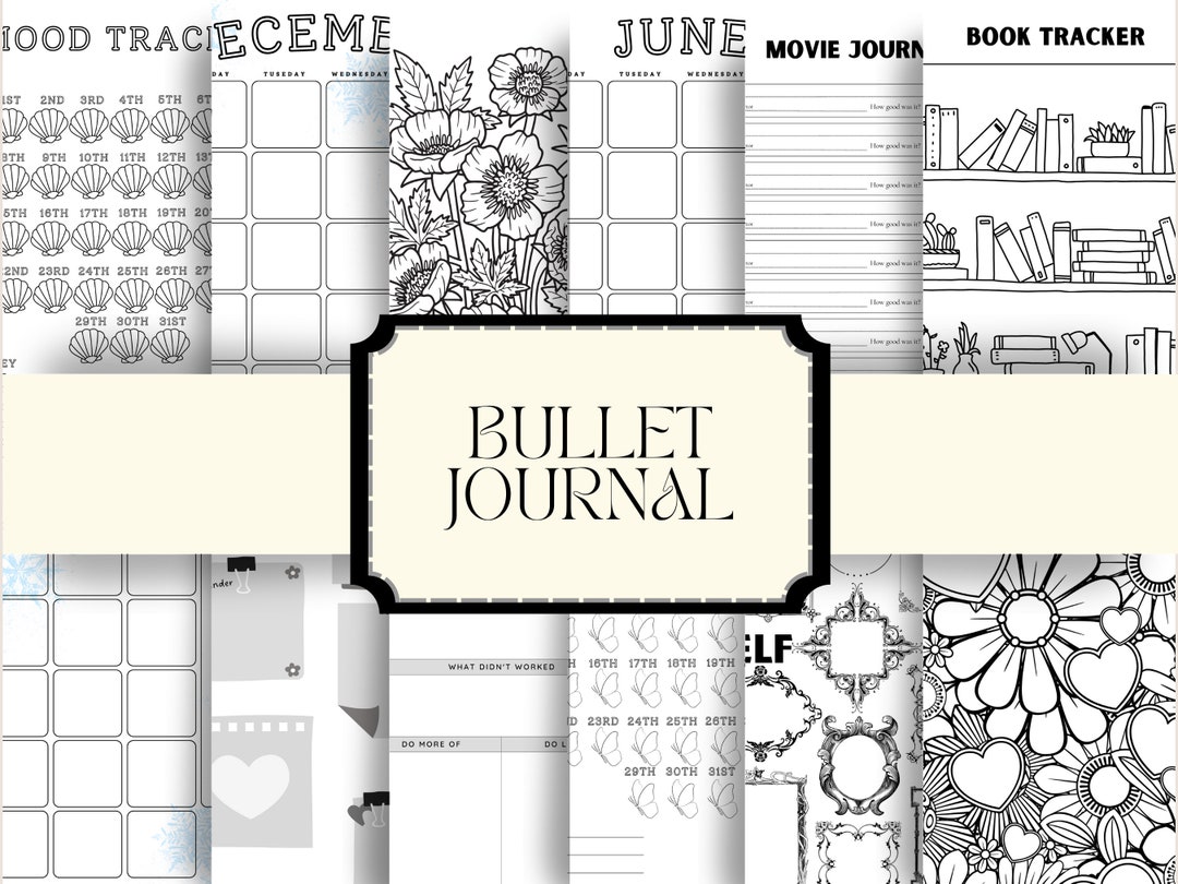 Bullet Journal Bundle | Bullet Journal Digital | Bullet Journal ...