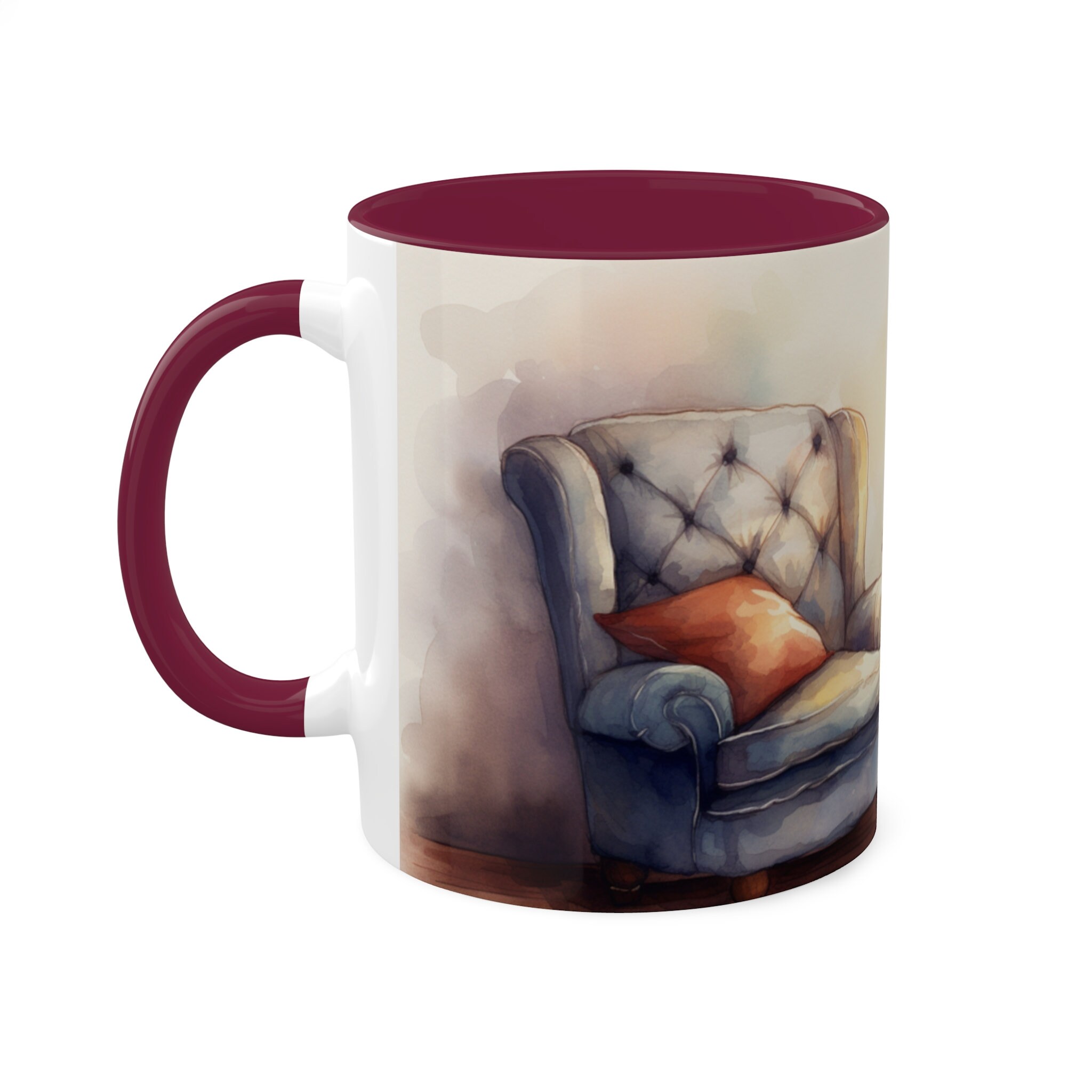 Night In, Wrap Around Design, Colorful Mugs, 11oz, Coffee Mug, Tea Mug ...