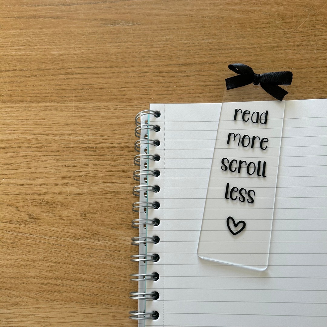 Read More Scroll Less Bookmark - Etsy UK