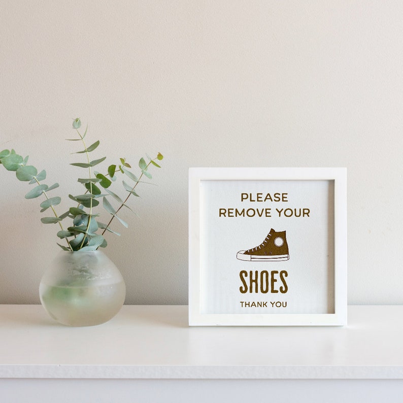 Please Remove Your Shoes Poster, Please Remove Shoes Poster, Please ...