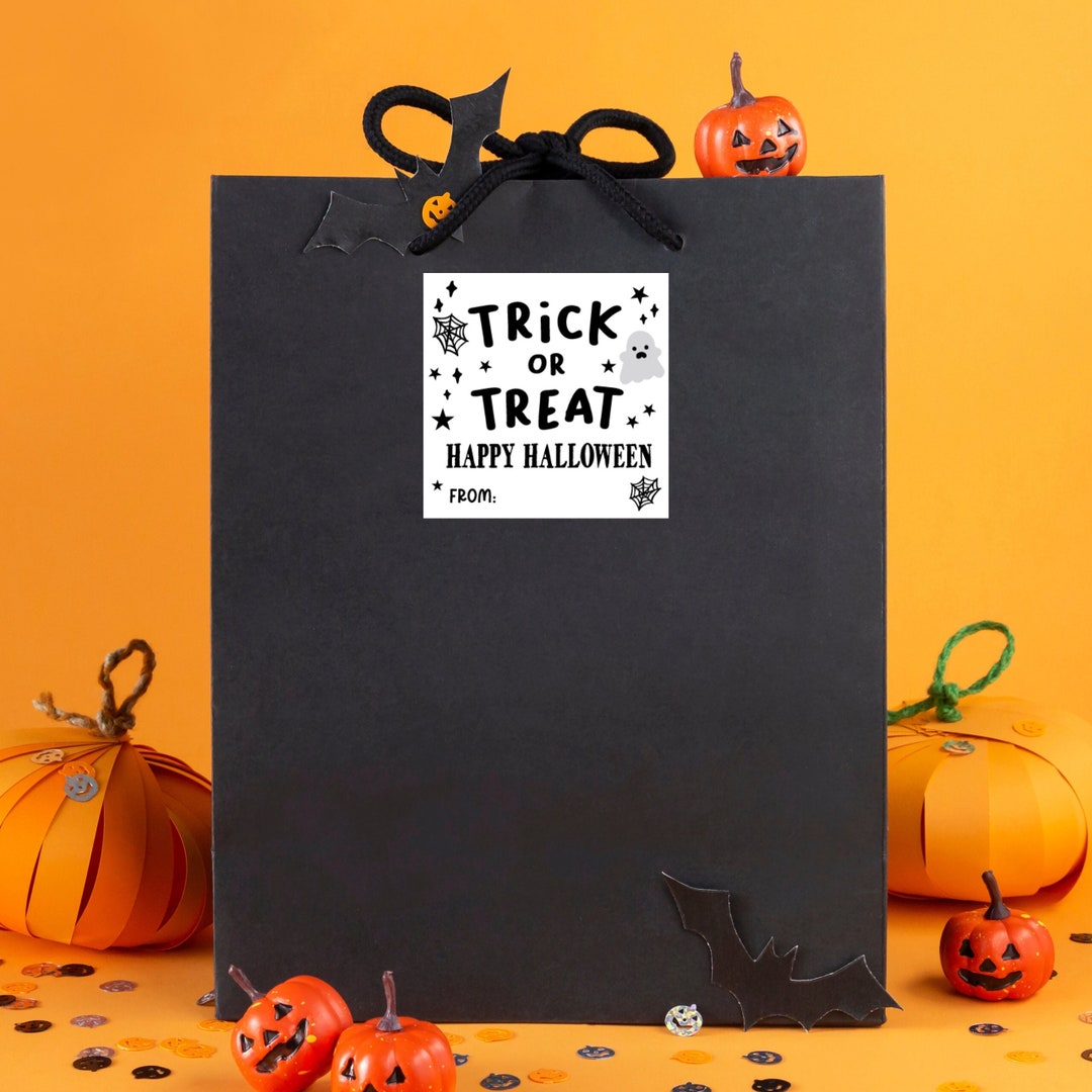 Printable Halloween Favor Tags, Boo Gift Tags, Trick or Treat Favor ...