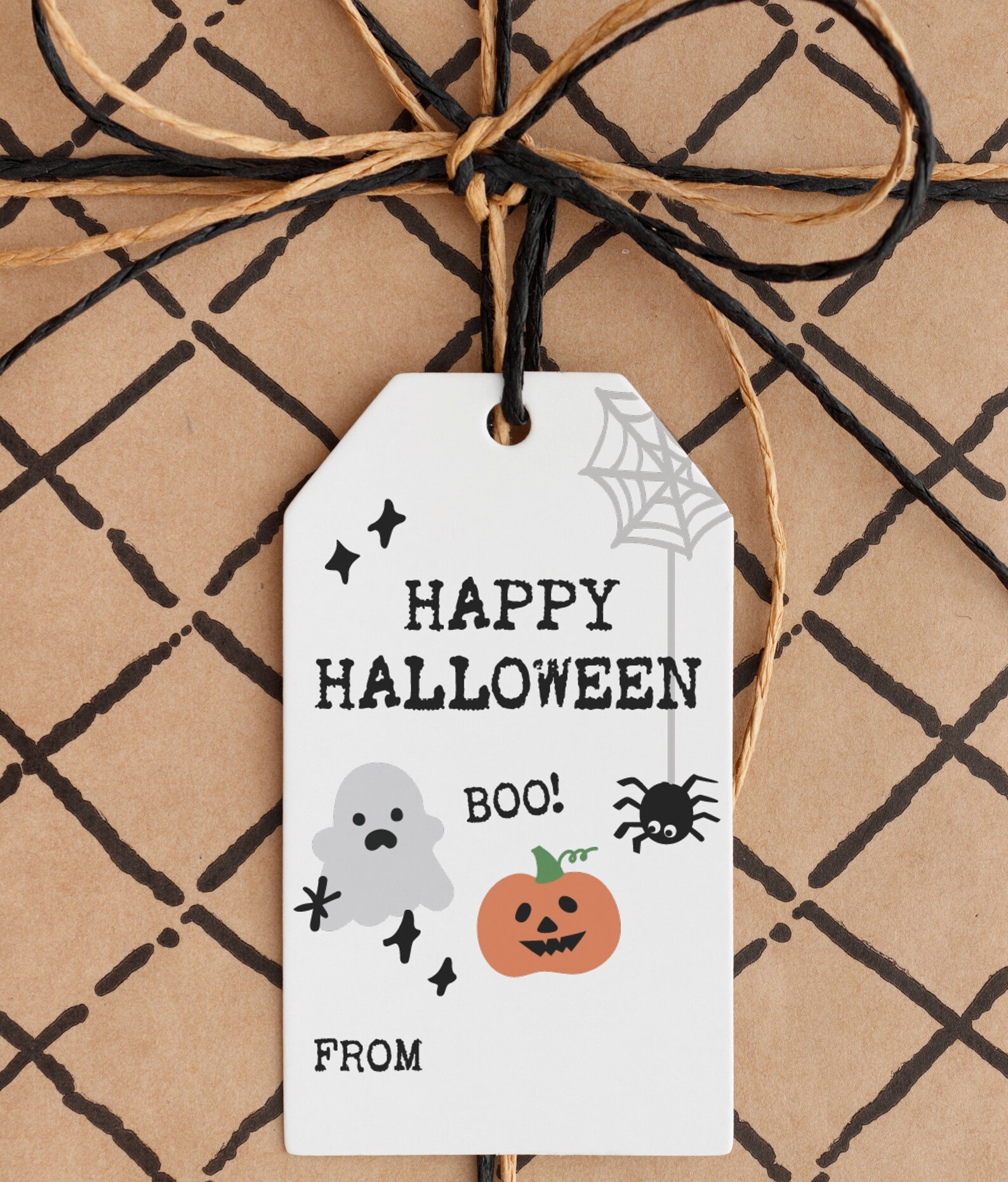 Printable Halloween Favor Tags, Boo Gift Tags, Trick or Treat Favor ...
