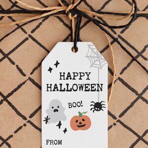 Printable Halloween Favor Tags, Boo Gift Tags, Trick or Treat Favor ...