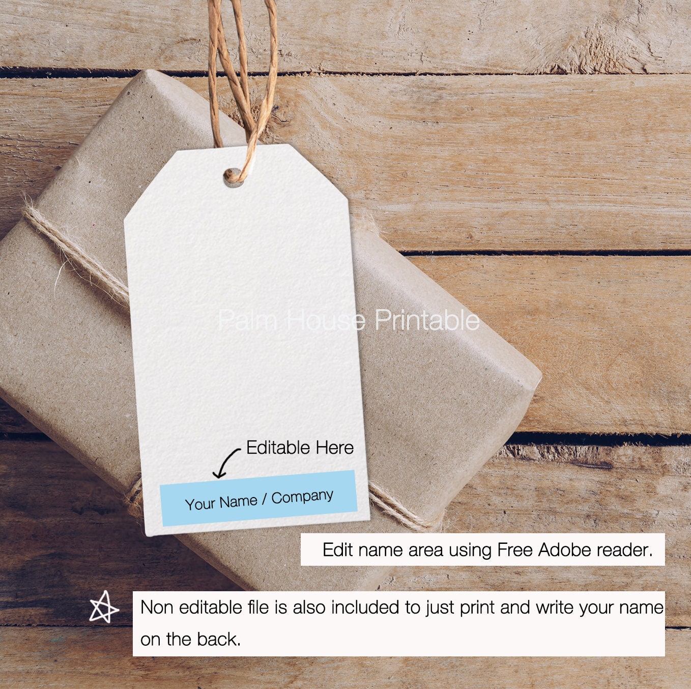 Happy Birthday Tags, Printable Birthday Tags, Birthday Gift Tag ...