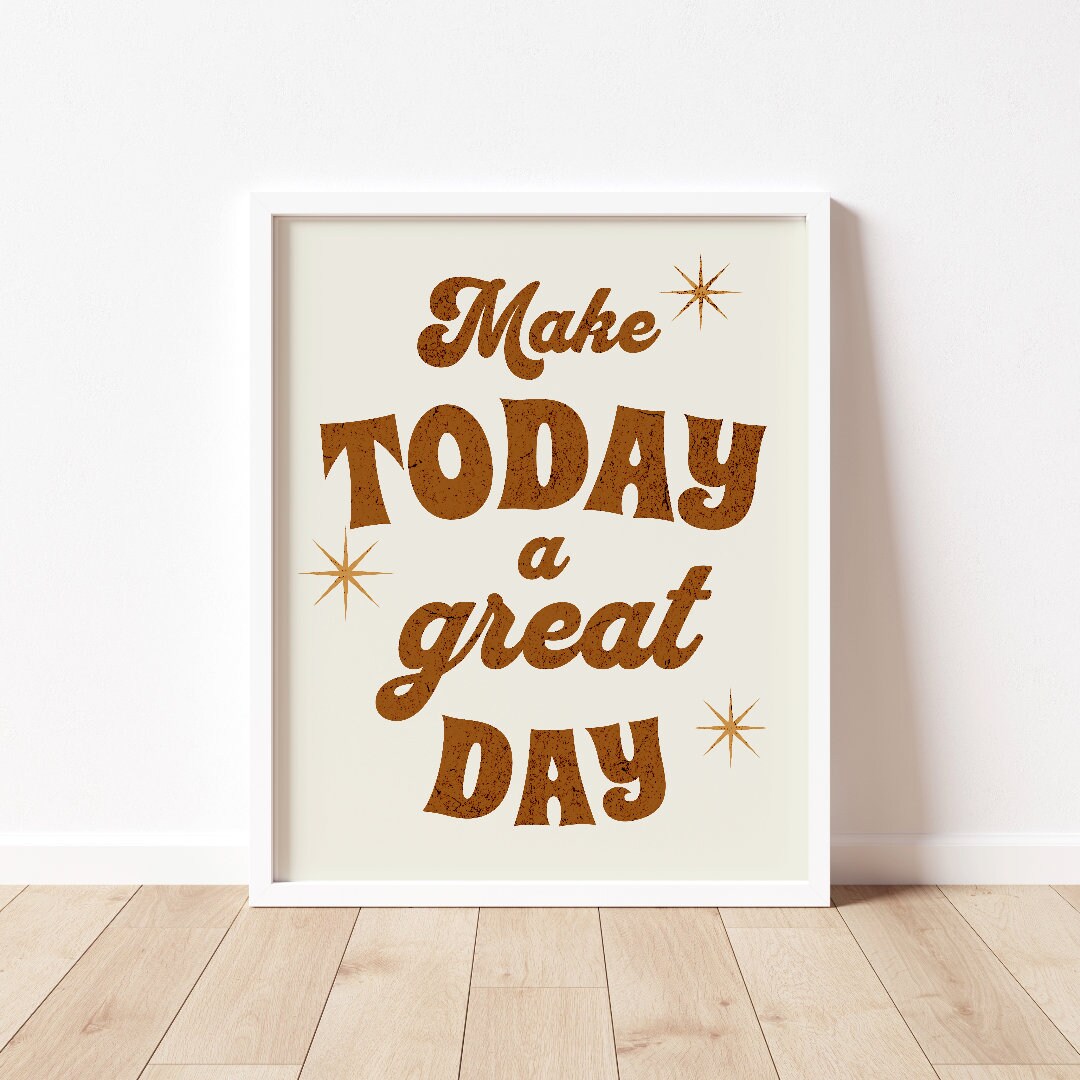 Retro Graphic Wall Decor, Digital Download Print, Retro Wall Decor ...