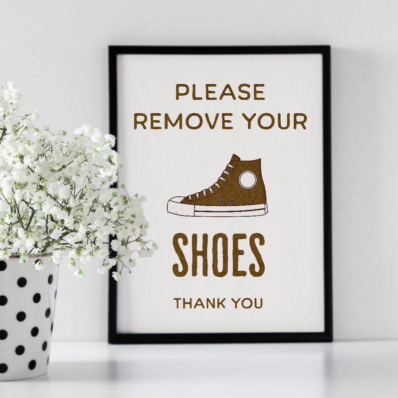 Please Remove Your Shoes Poster, Please Remove Shoes Poster, Please ...