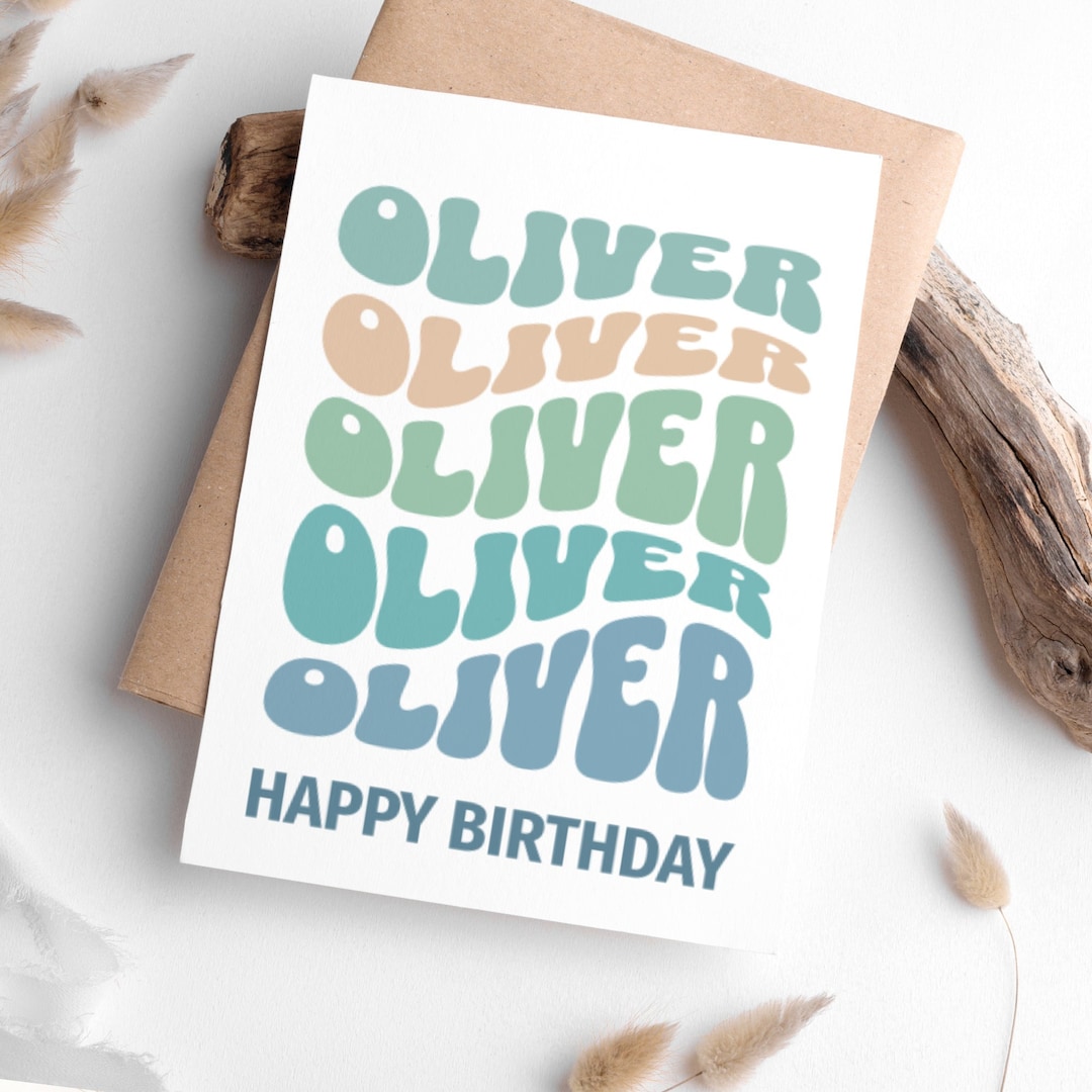 Printable Birthday Card, Personalized Birthday Card, Custom Name ...