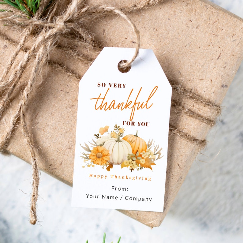 Printable Thanksgiving Tags, Party Favor Tags, Treat Tags, Thanksgiving ...