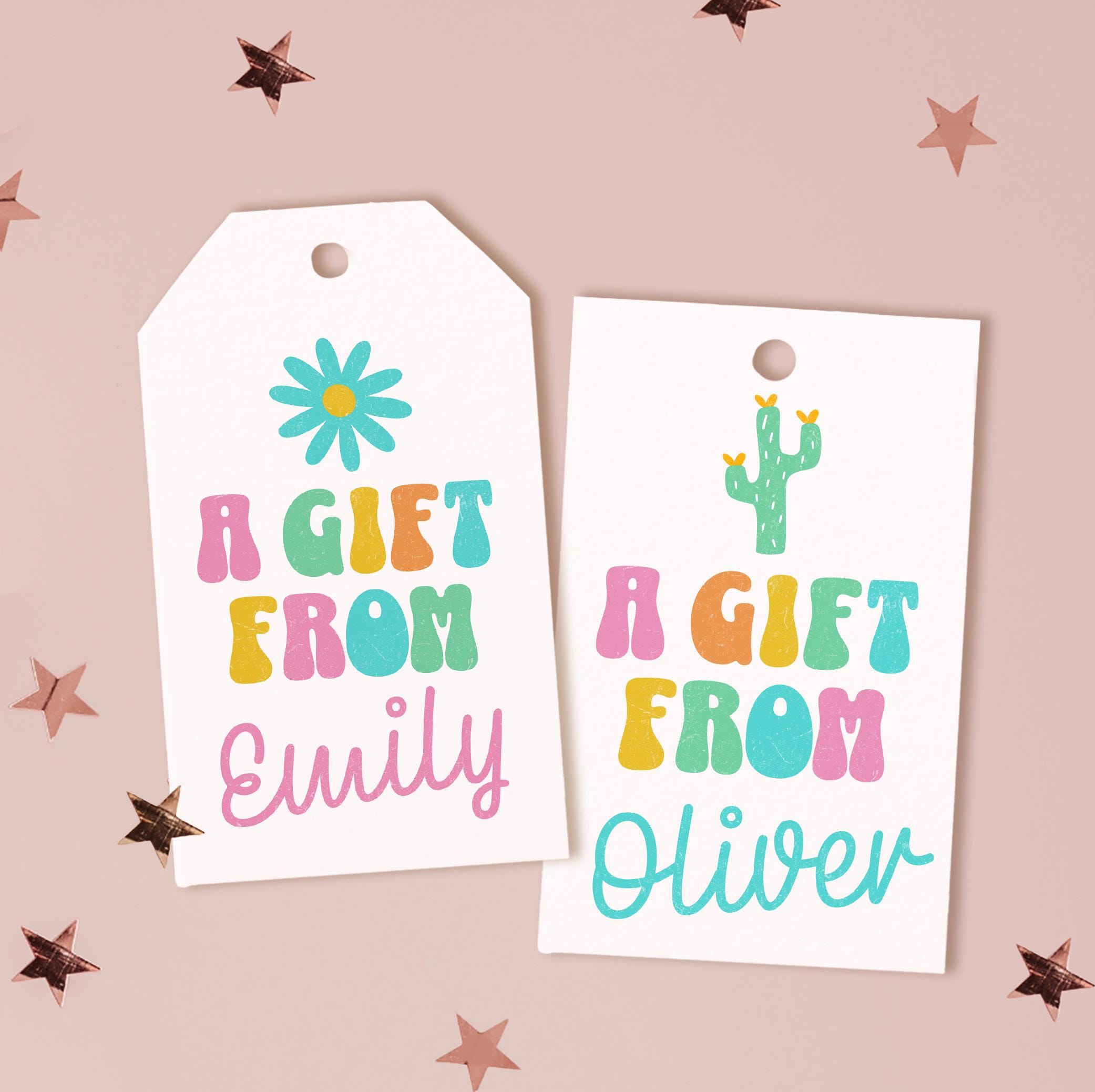 Printable Gift Tags, Personalized Gift Tag, Birthday Gift Tags ...