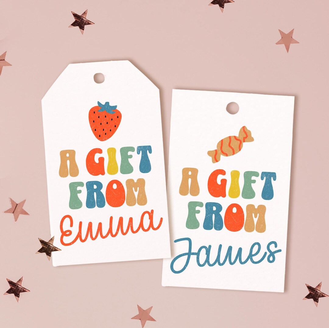 Printable Gift Tags, Personalized Gift Tag, Birthday Gift Tags ...