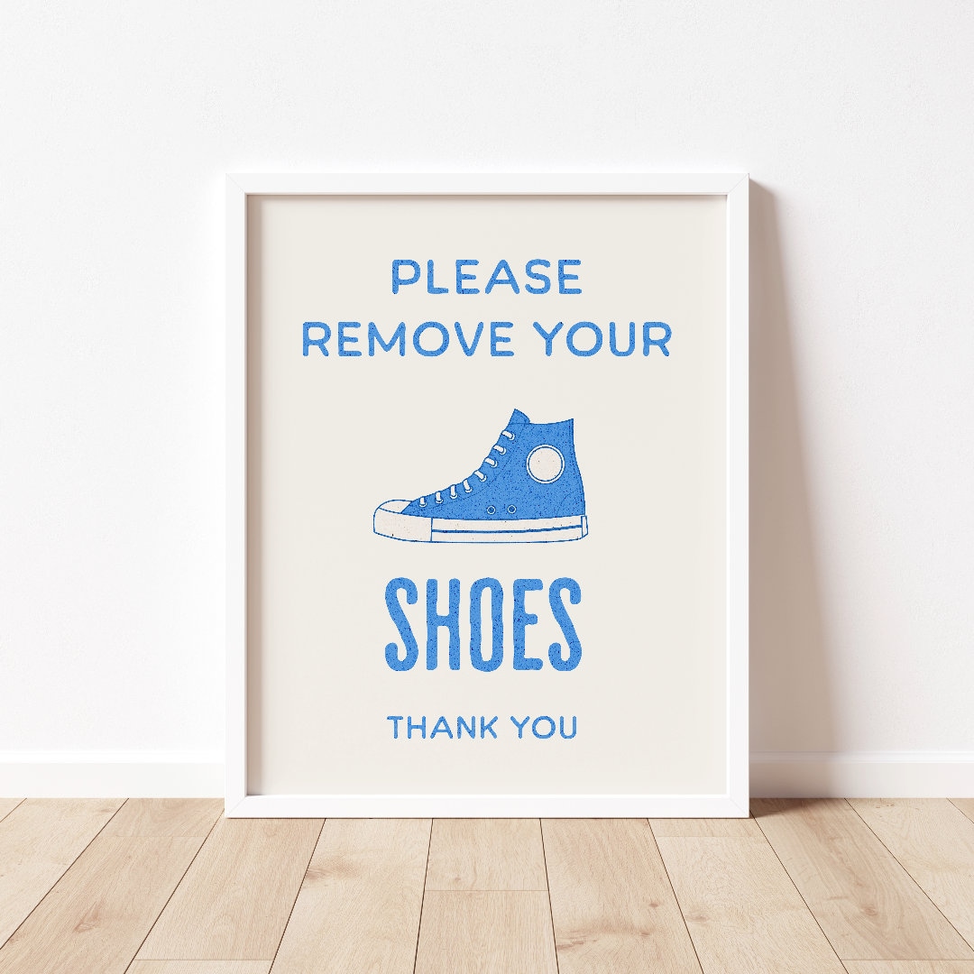 Please Remove Your Shoes Poster, Please Remove Shoes Poster, Please ...
