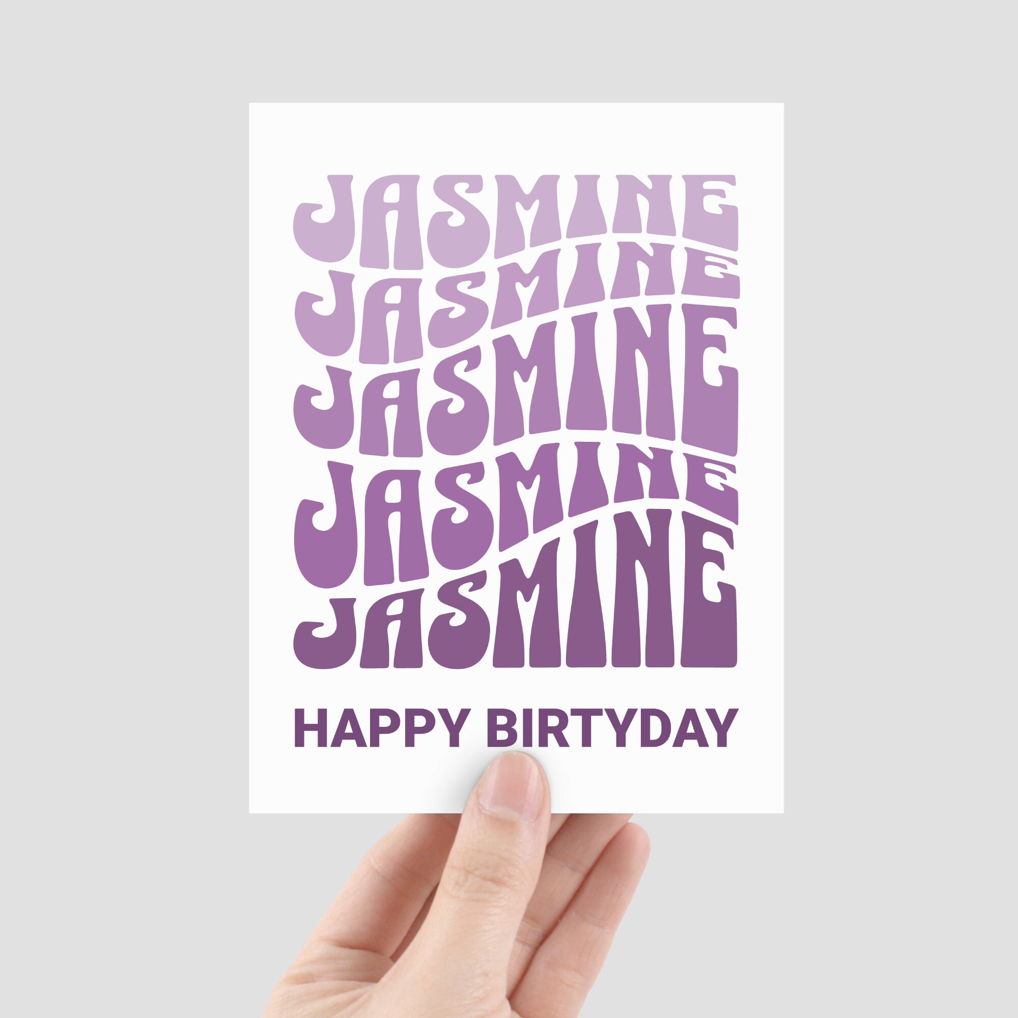 Printable Birthday Card, Personalized Birthday Card, Custom Name ...