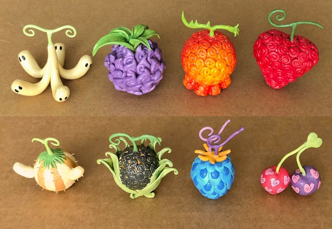 UPDATED One Piece Devil Fruit Figurines Handmade With Polymer Clay - Etsy