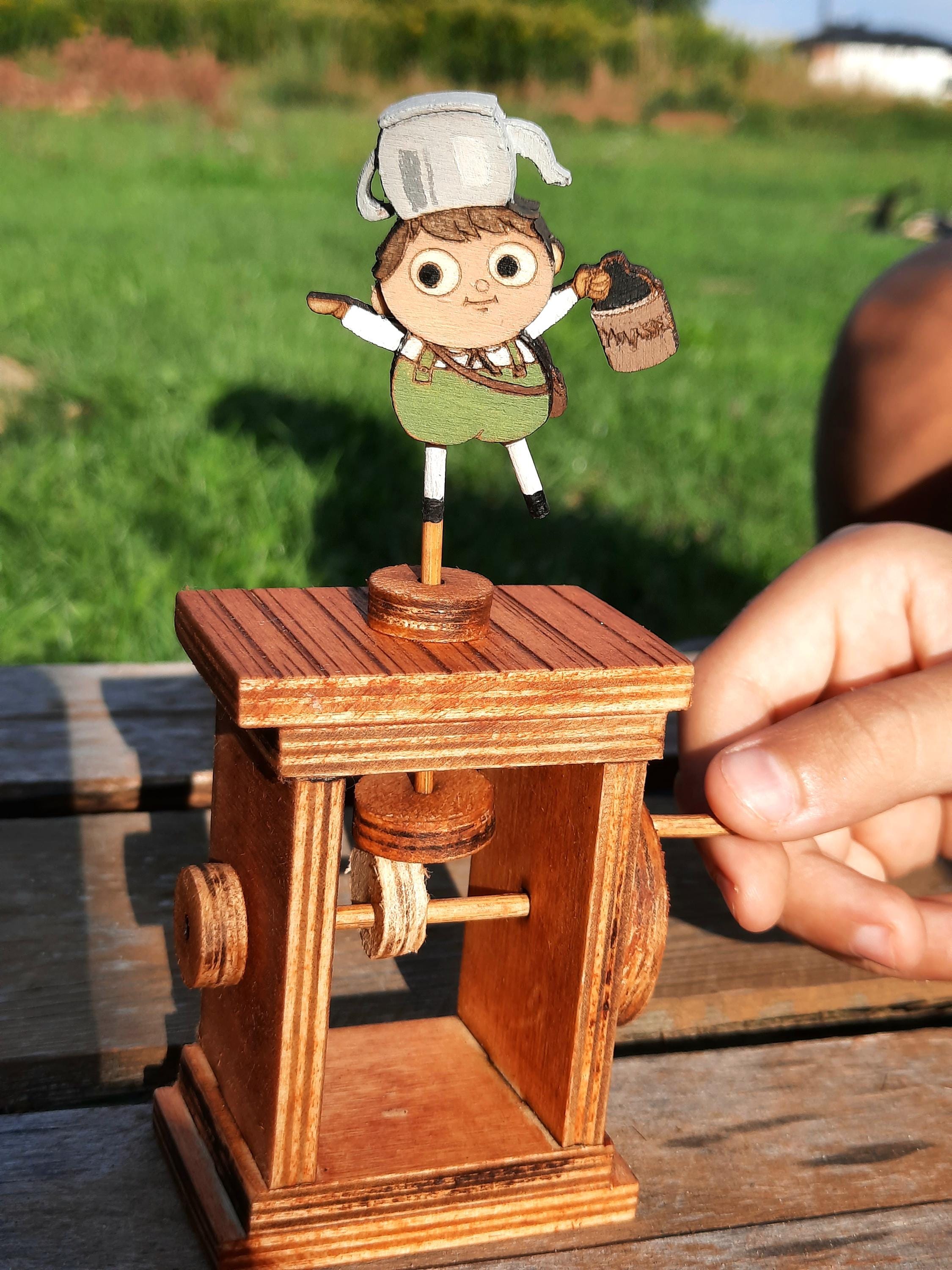 Over the Garden Wall Greg Wooden Automata: Handmade Kinetic Toy - Etsy