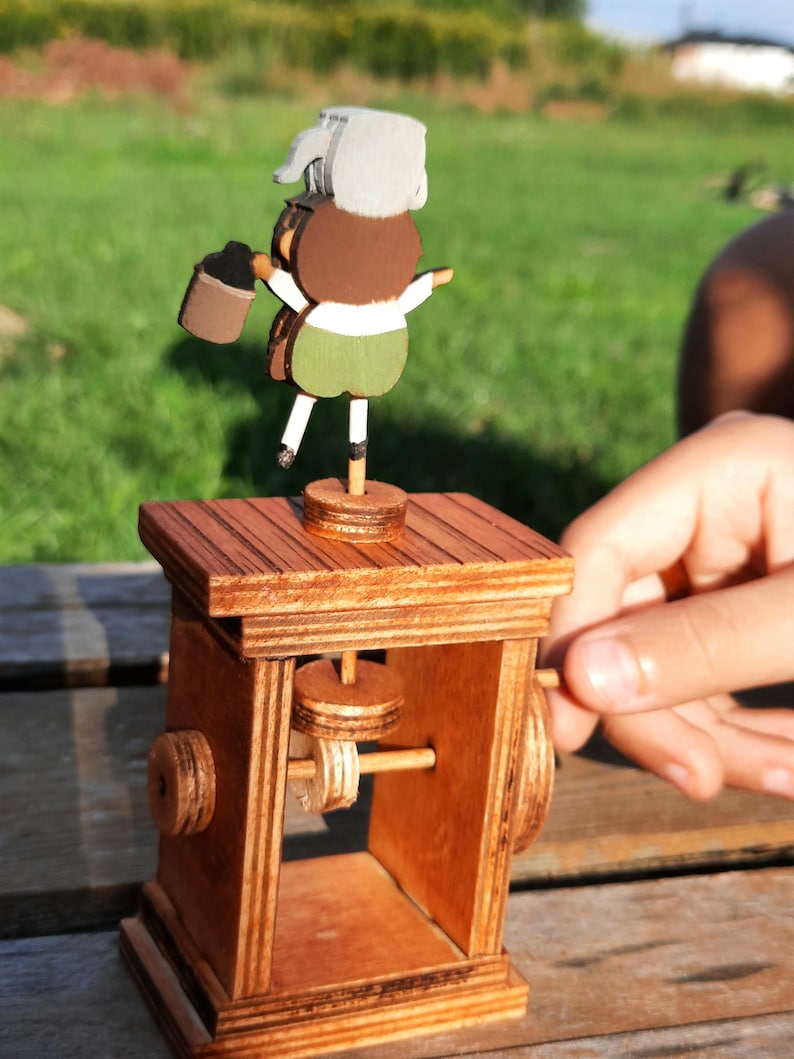 Over the Garden Wall Greg Wooden Automata: Handmade Kinetic Toy - Etsy