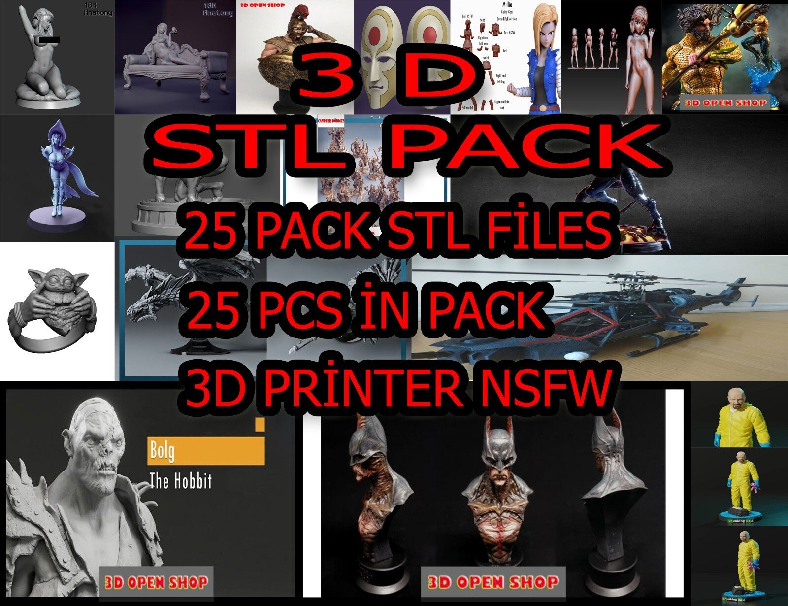3d Stl Printer Files 3d Printer Files 3D Digital Printing - Etsy