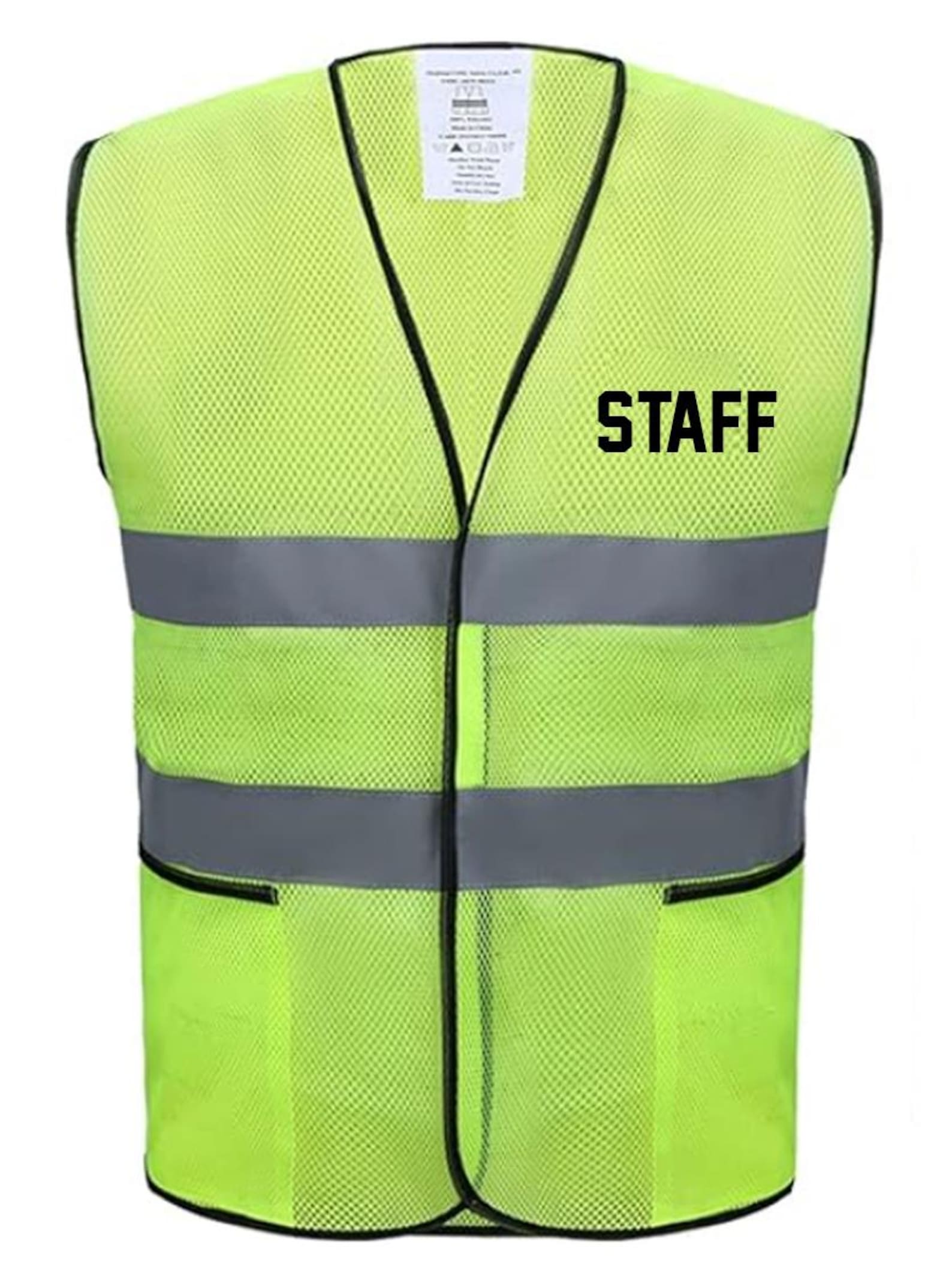 Custom Reflective Safety Vest, High Visibility Work Vest, Add Your Text ...