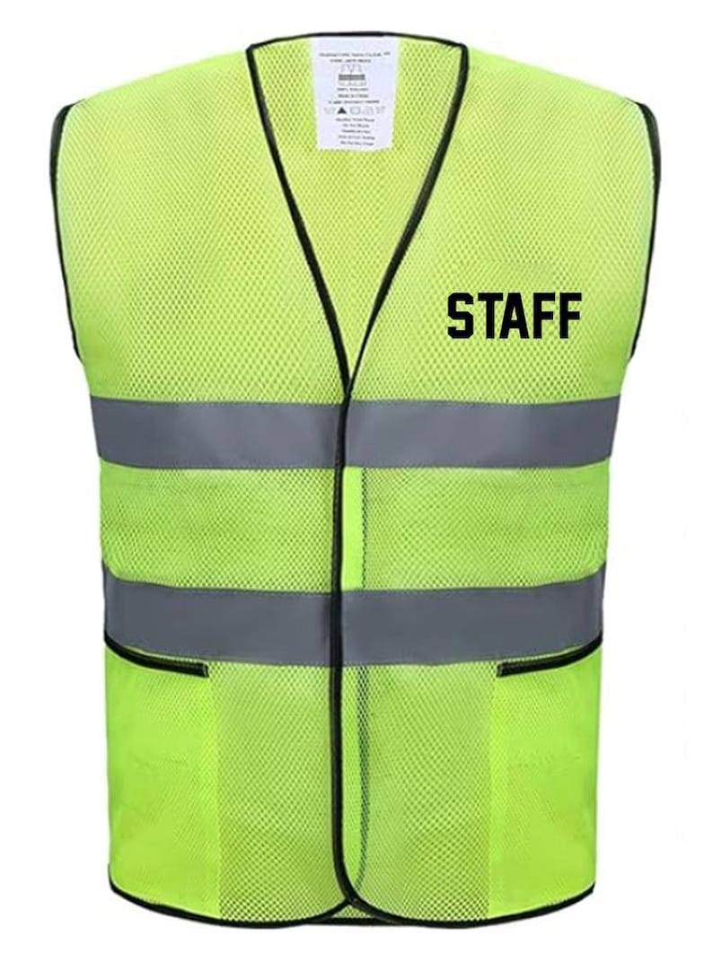 Custom Reflective Safety Vest, High Visibility Work Vest, Add Your Text ...