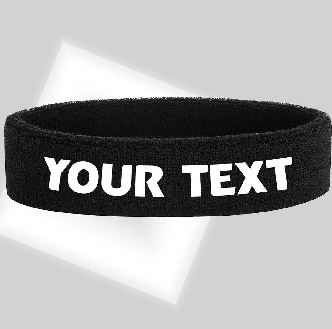Customized Headbands, Custom Text, Design, Image Applied SWEAT ...