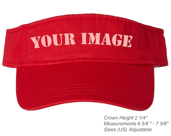 Custom Visors, Your Text, Image, Design and Logo Printed DTF Visors - Etsy