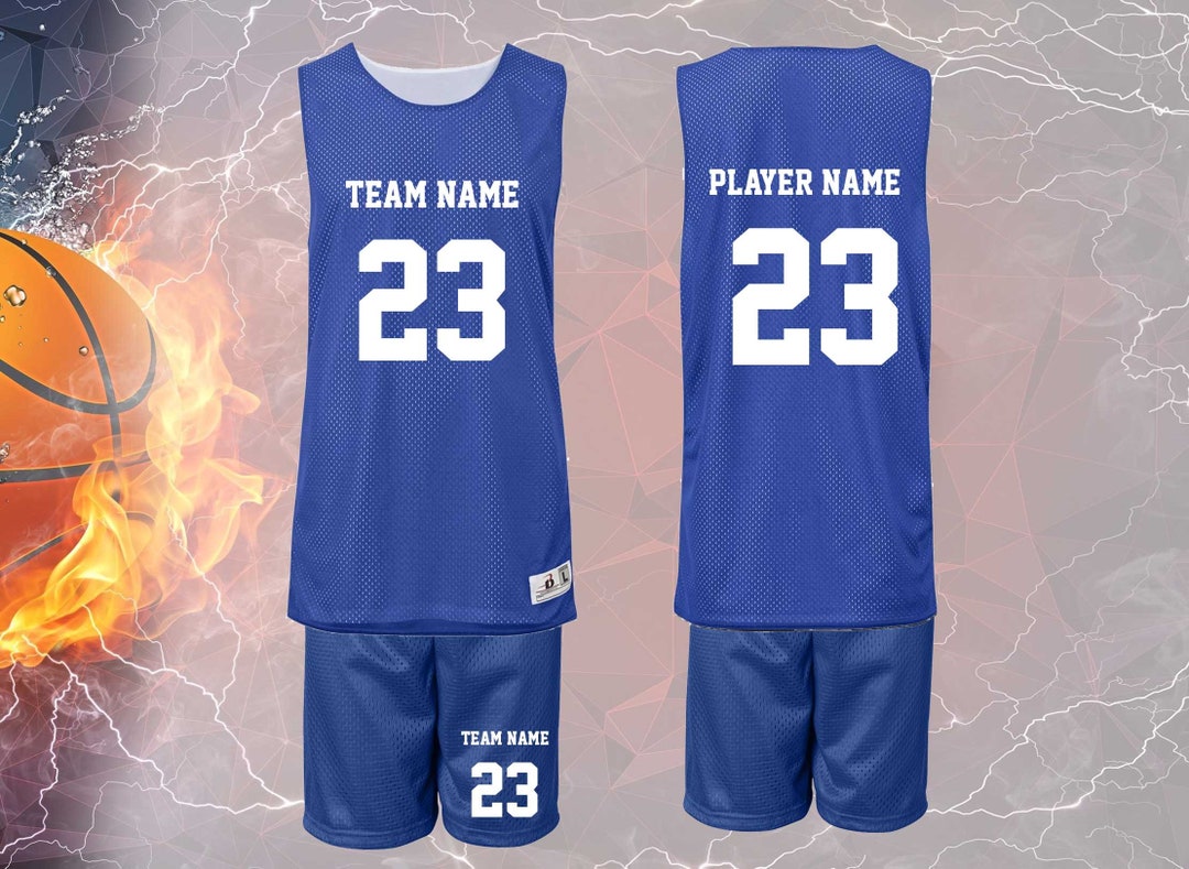 Custom Basketball Mesh Jersey & Short Set | Personalized With Your Text ...